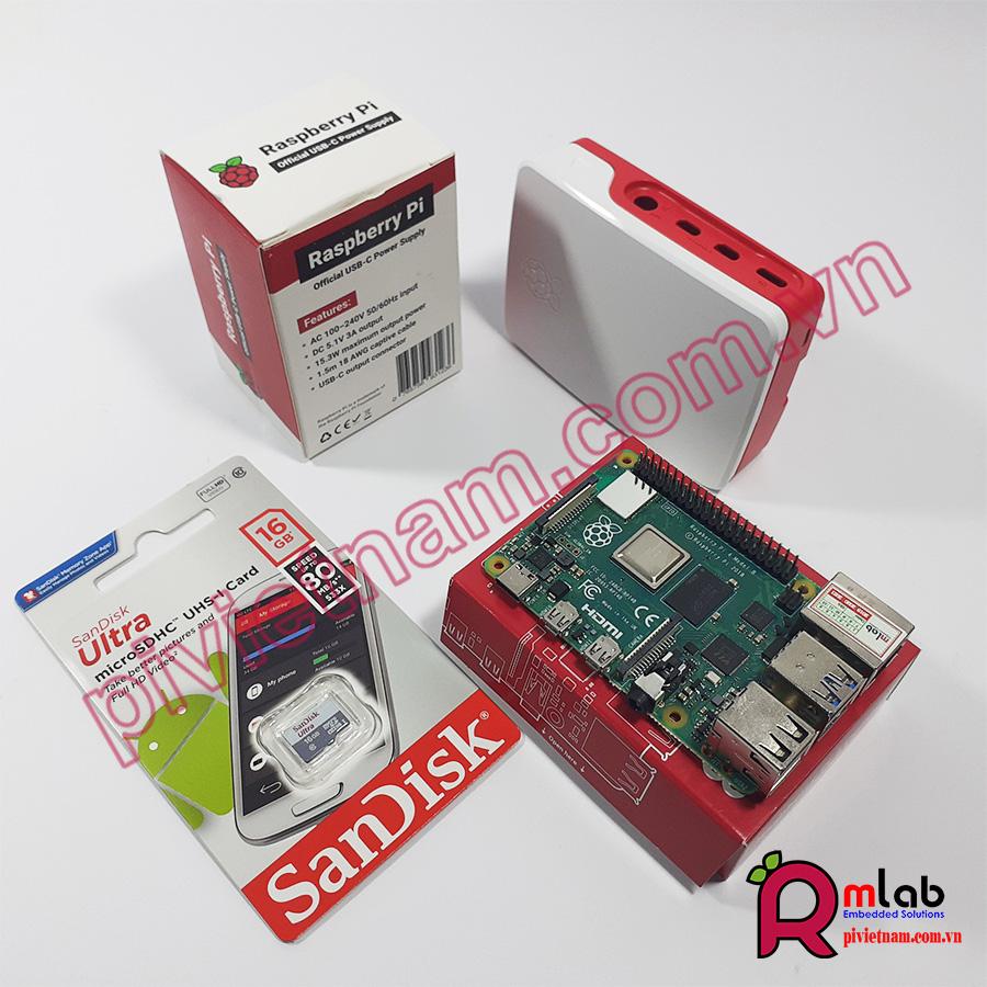 Bộ sản phẩm Raspberry Pi 4 Model B OFFICIAL